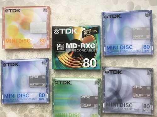 Мини-диски TDK 80 min., новые