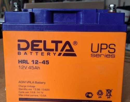 Аккумулятор delta hrl 12v-45A