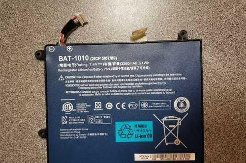 Батарея для Acer BAT-1010 Iconia Tablet A500, A200