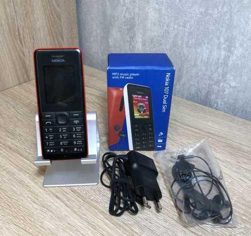 Телефон Nokia 107 Dual Sim Красный