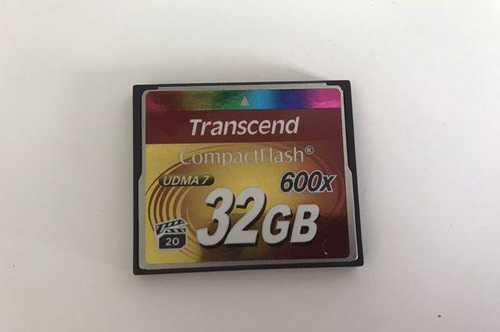 Карта памяти CF Trancend 32Gb 600x