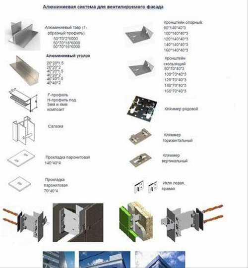 Подсистема под вентилируемый фасад violent