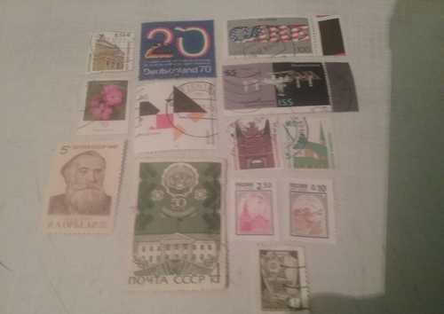 Почтовые марки СССР, России, Германии