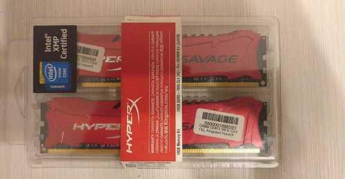 Kingston HyperX Savage DDR3 1866 мгц 8Гб x 4