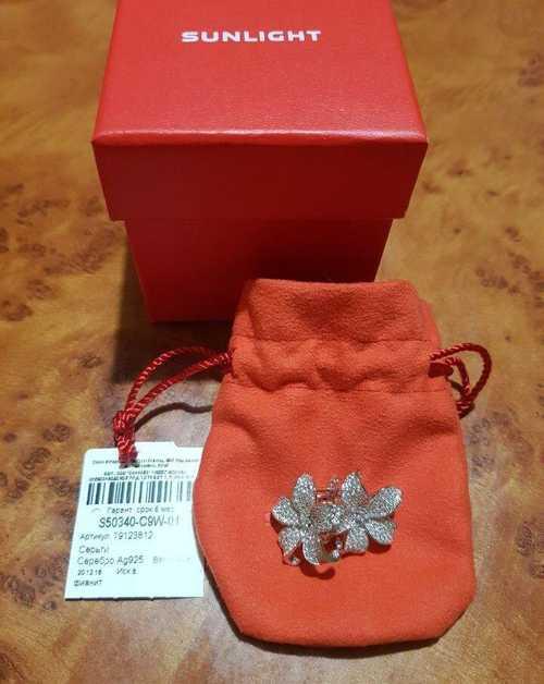 Серебряные серьги Санлайт