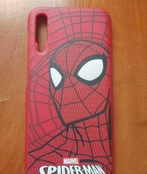 Чехол Samsung Marvel SpiderMan д/Galaxy A70, Red