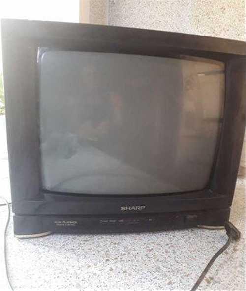 Телевизор Sharp,37cм,рабочий,пульта нет,на кухню,д