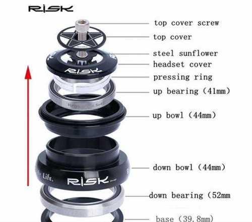 Рулевая колонка полуинтегрированая 44мм