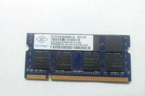 Ddr2 so-dimm nanya nt1gt64u8hb0bn-3c 1gb 2rx8 pc2