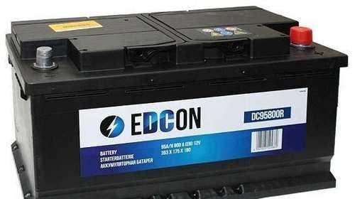 Аккумулятор Edcon 95 A/h 800А 353x175x190 обр. пол