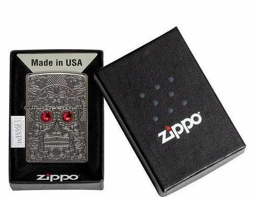 Зажигалка Zippo 49300 High Polish Black Ice Новая