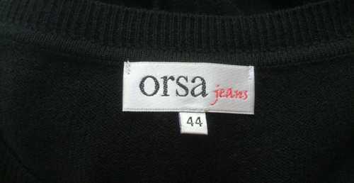 Джемпер Orsa Jeans, р.42-44 чёрный, шерсть