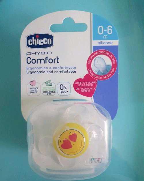 Пустышка Chicco Physio Comfort 0-6 мес.силиконовая