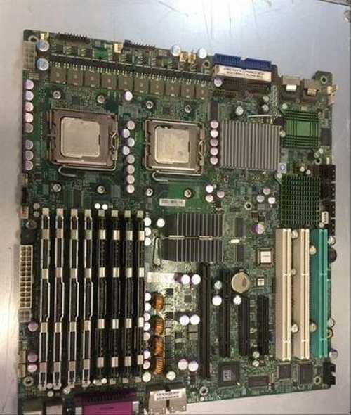 Supermicro X7DB3 + 2 процессора + 8 гб память