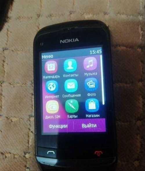 Nokia c2-03, слайдер, 2 сим, сенсорнокнопочный
