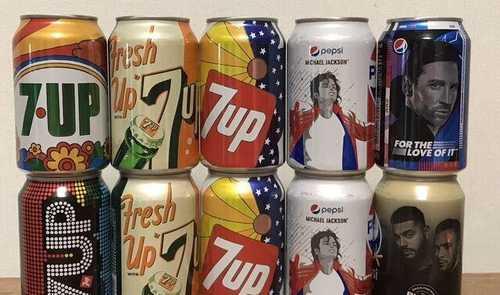 Коллекционные банки Pepsi cola, 7up