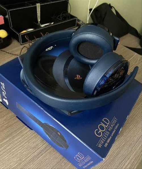 Наушники ps4 wireless headset Gold