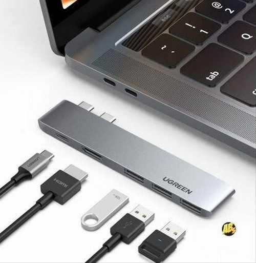 Ugreen USB-C концентратор на 5 портов новый