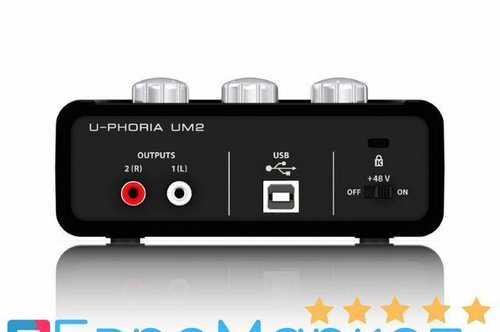 Внешняя звуковая карта behringer U-phoria UM2