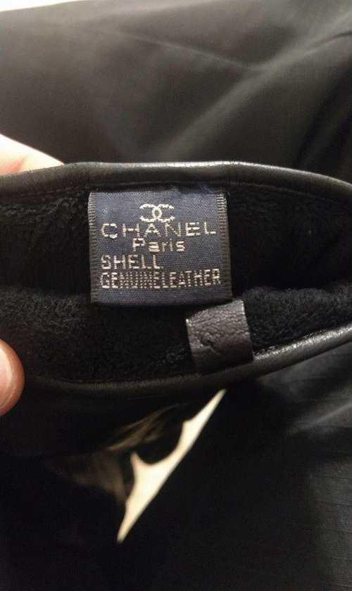 Перчатки кожаные Chanel original