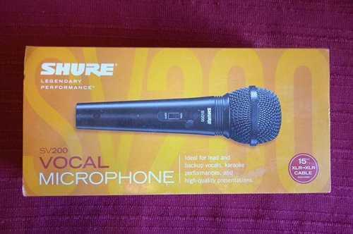 Вокальный микрофон shure sv200