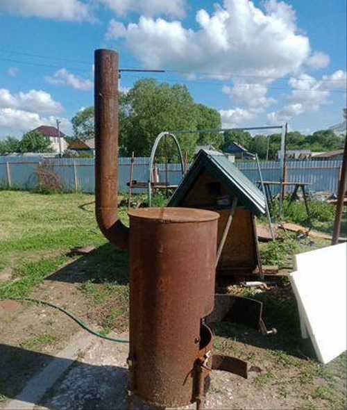 Печь буржуйка бу стальная