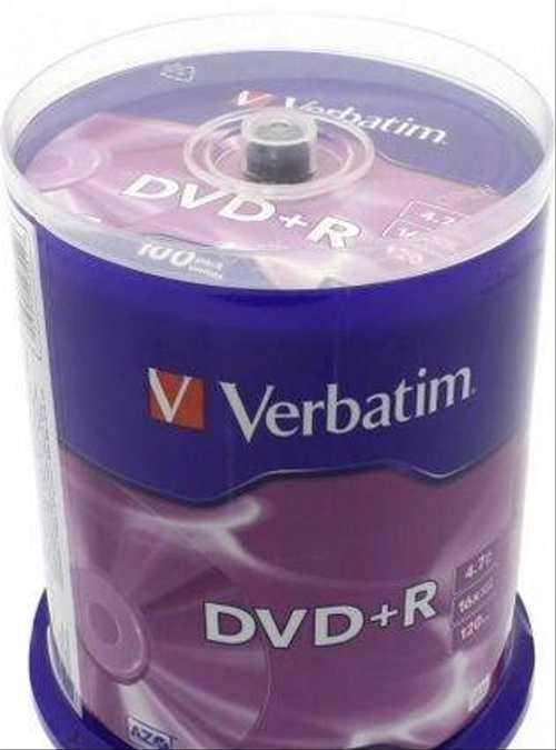 DVD-диск Verbatim DVD+R 4.7Gb