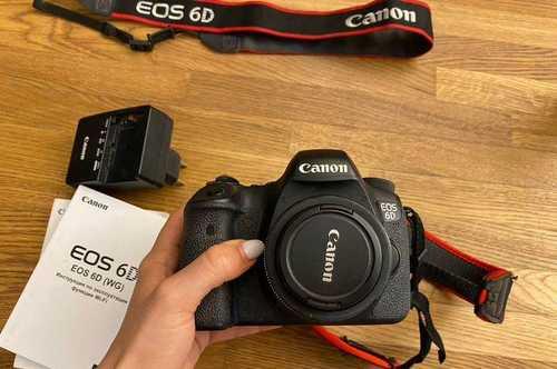 Фотоаппарат Canon EOS 6D (WG) +объективы 20 и 40мм
