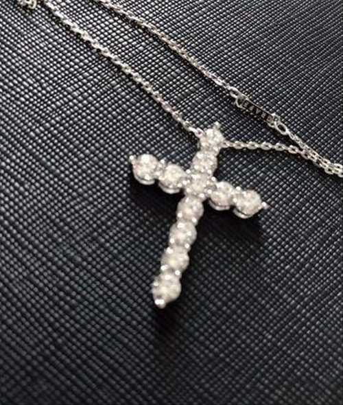 Крестик крест новый graff tiffany 3.2cm золото