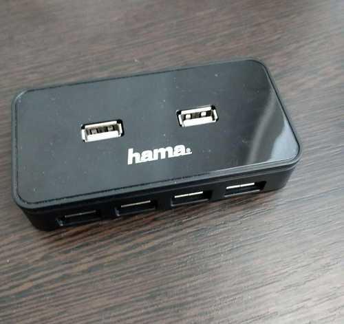 USB хаб, USB-концентратор hama Hub (00039859), раз