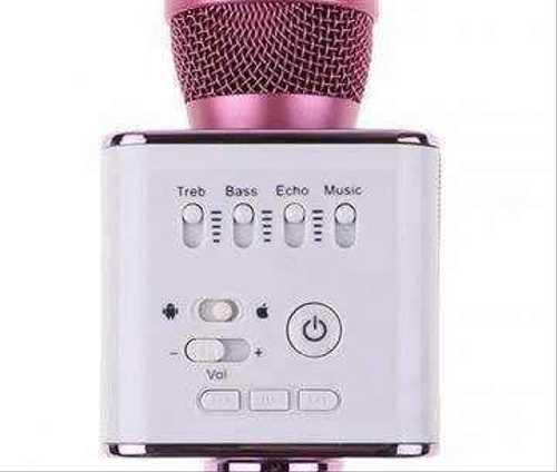 Караоке микрофон Q9 розовый