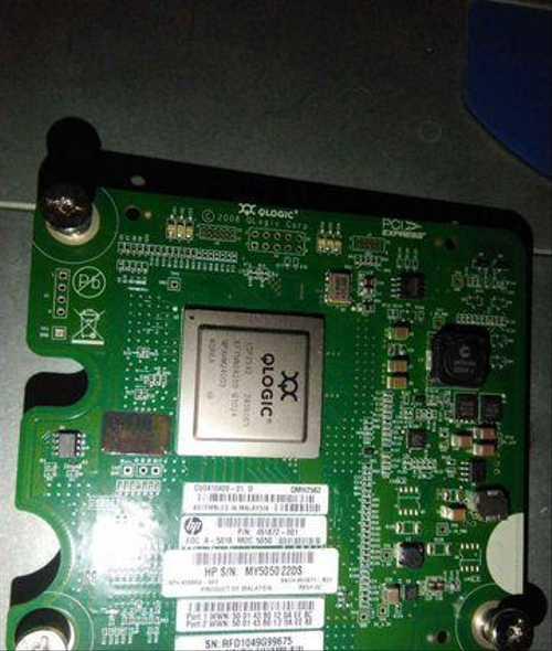 Мезанин плата HP 451872-001 qlogic qmh2562 8gb fc