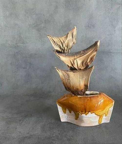 Керамическая ваза ручной работы