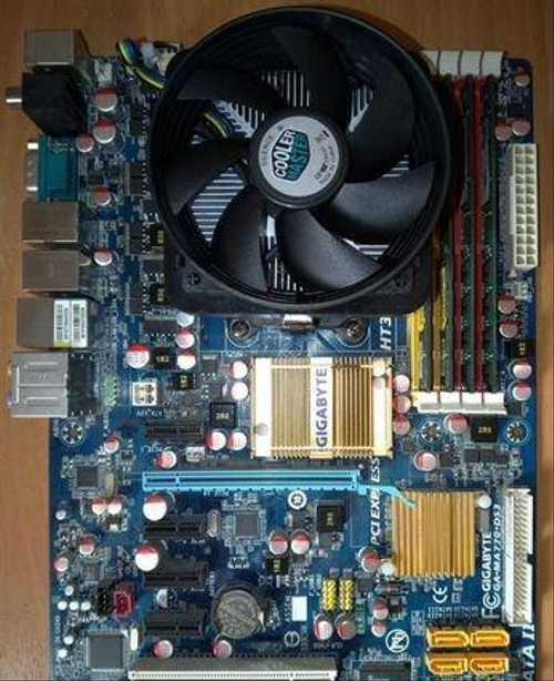 Gigabyte GA-MA770-UD3+X2(кулер) +4Gb DDR2 (5 PCI-E