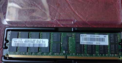 Серверная память Samsung, 4 Гб DDR2 2Rx4 REG ECC
