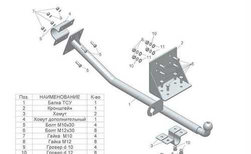 Фаркоп на Газель 2705 газ