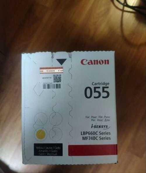Cartridge 055 canon желтый