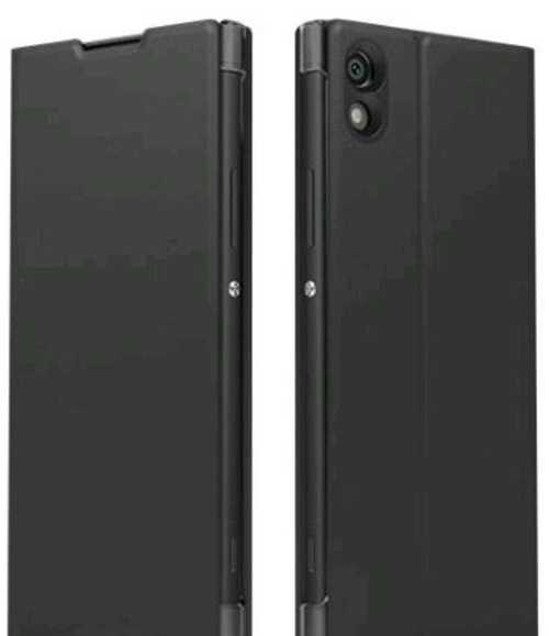 Чехол-книжка Sony scsg30 черный, для Xperia XA1