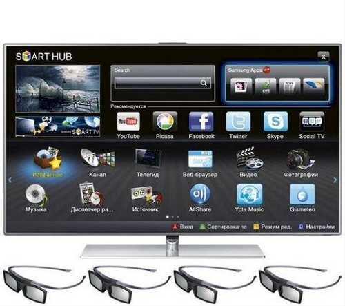 Samsung UE46F7000AT smart TV управление жестами