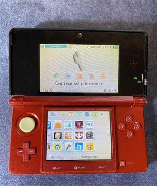 Nintendo 3ds old японка flare red
