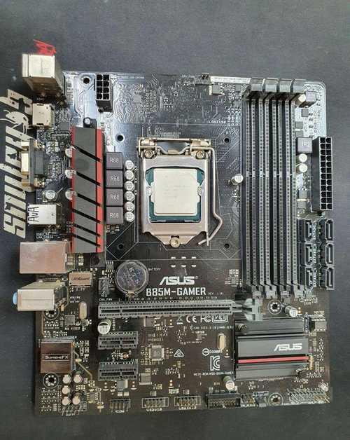 MB Asus B85M-Gamer + CPU i5 4670 3.4Ghz