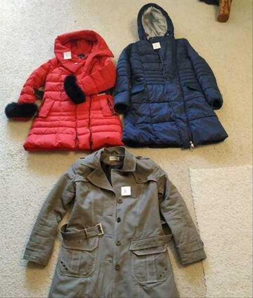 Куртки и пальто для девочек 12-14 лет