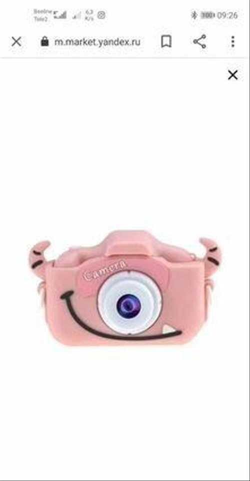 Детский фотоаппарат с селфи камерой и играми