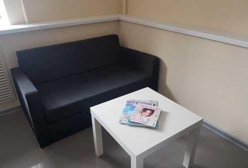 Придиванный столик Икеа, белый 55x55 см