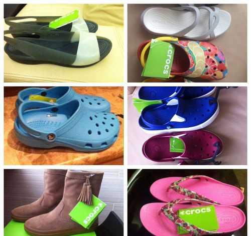 Новые с бирками crocs оригинал W7