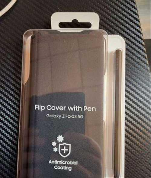 Чехол Flip Cover with Pen на Samsung zfold 3