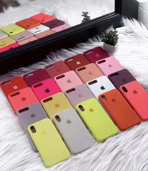 Silicon case чехлы на iPhone 11/Xr/X/8+/7+/7/8