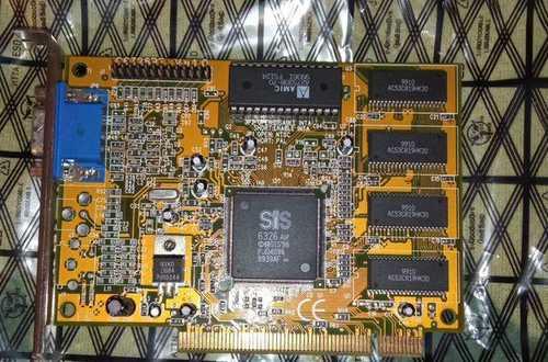 Ретро видеокарта SiS 6326 4 mb PCI