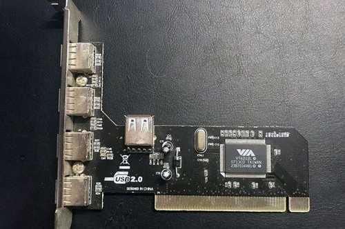 Контроллер PCI TO USB 2.0 4+1 VIA