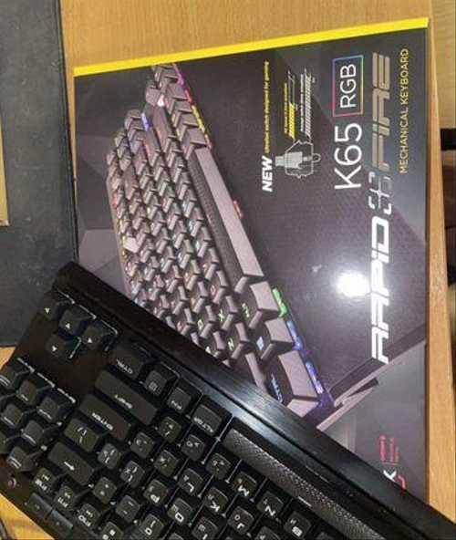 Механическая клавиатура corsair k65 rapidfire rgb